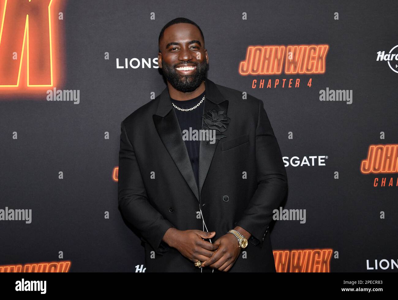 Shamier Anderson attends a special screening of "John Wick: Chapter 4 ...
