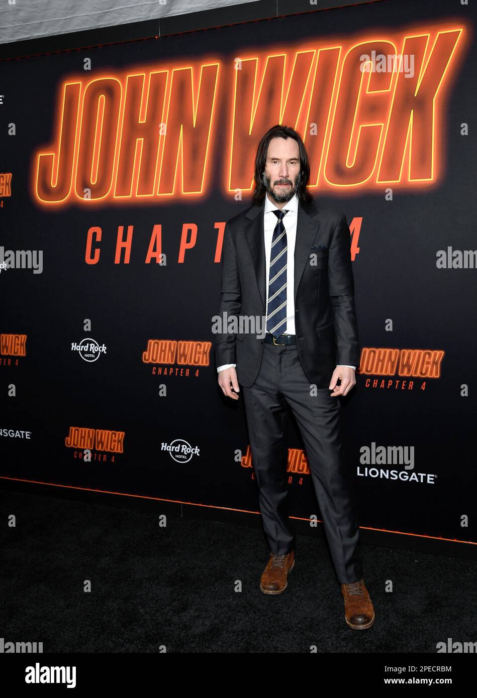 Keanu Reeves attends a special screening of "John Wick: Chapter 4" at ...