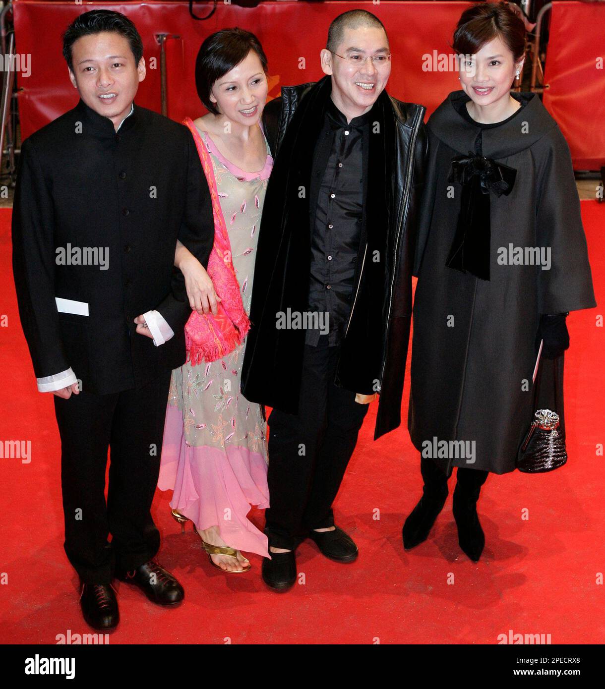 Die taiwanesischen Schauspieler Lee Kang-Sheng, Schauspielerin Lu Yi-Ching, Regisseur Tsai Ming ...