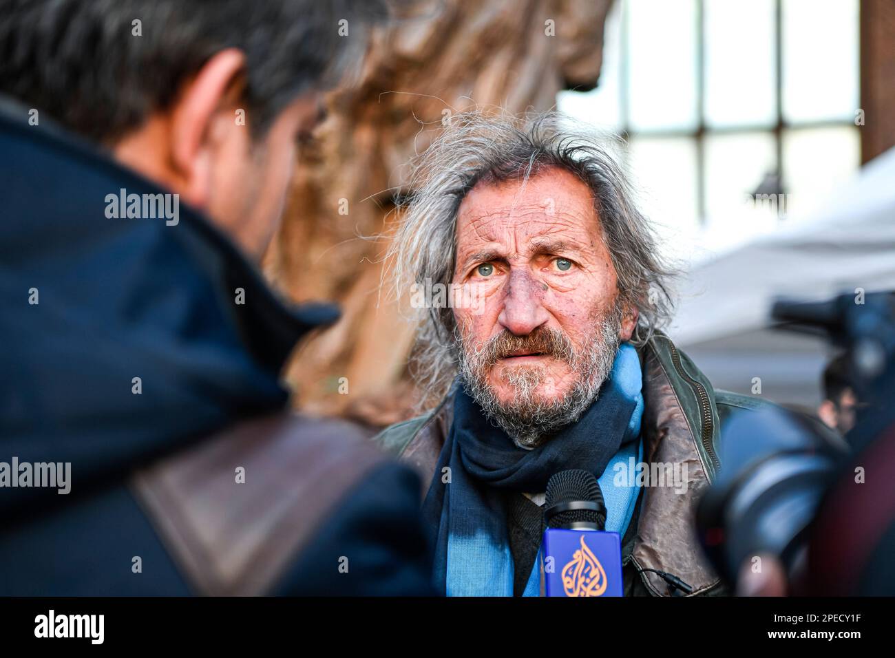 Paris, France. 16th Mar, 2023. The sculptor Assem Al Bacha at the ...