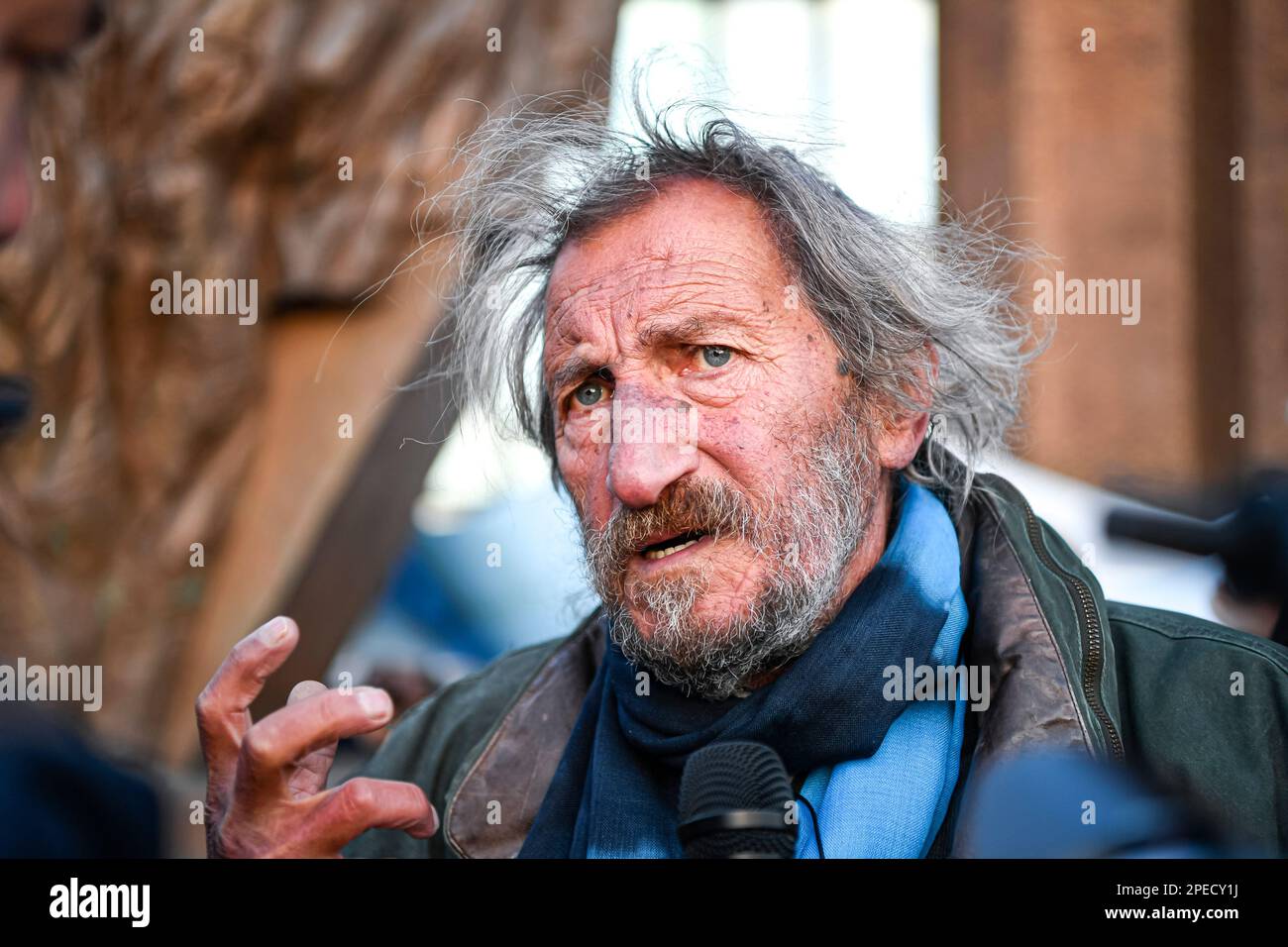Paris, France. 16th Mar, 2023. The sculptor Assem Al Bacha at the ...