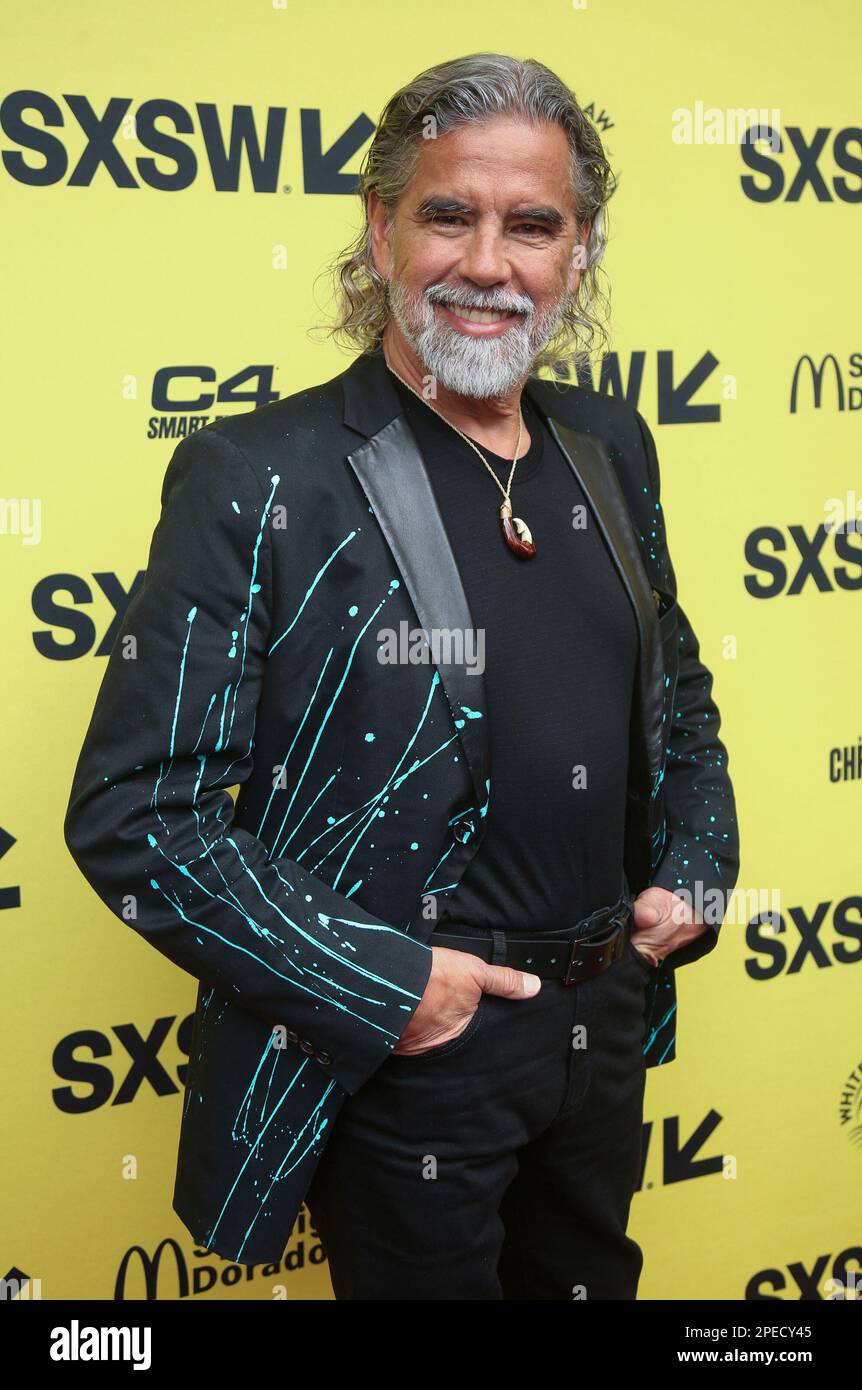 Noah Pink arrives for the "Tetris" world premiere during the South by ...