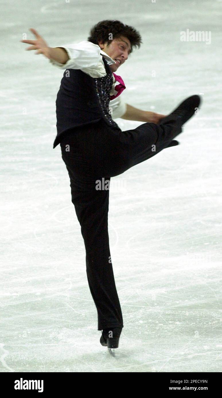 Evan Lysacek of the U.S, performs in the Men Free Final during the ISU ...