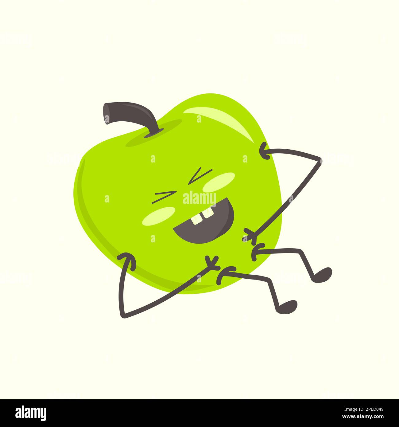 An apple rolling with laughter Stock Vector Image & Art - Alamy