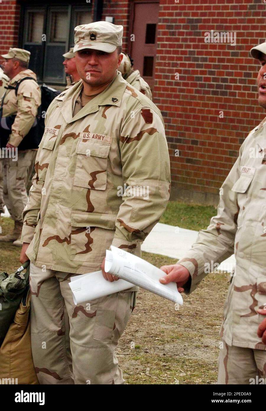 Sergeant Ed Berkhouse of the Pennsylvania National Guard 103rd Armored ...