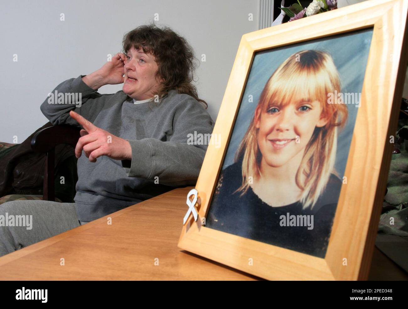 Misty Baker, the mother of 9-year-old Erica Baker, whose picture is in ...
