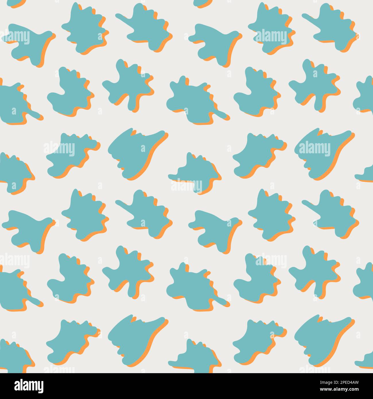 Abstract organic seamless pattern. Trendy pastel color square backdrop ...