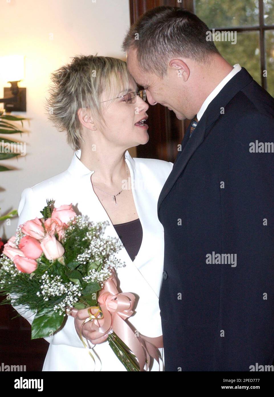 Bride and groom Kate Moss and Chris Michalski, both of Lumberton, N.J ...