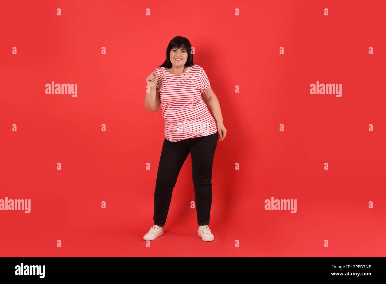 Plus size model female mature hi-res stock photography and images - Alamy