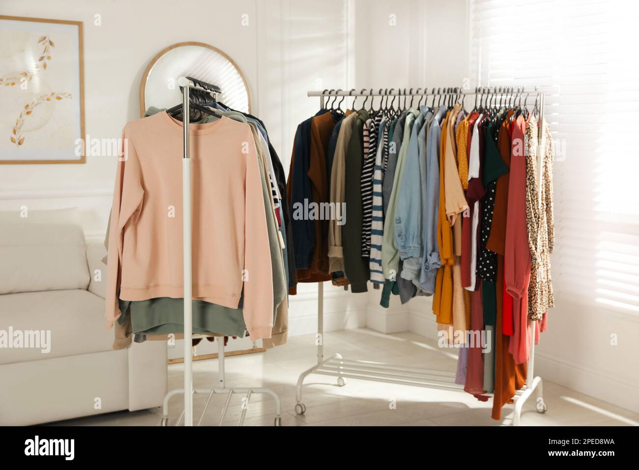 Fast fashion clothing racks hi-res stock photography and images - Alamy