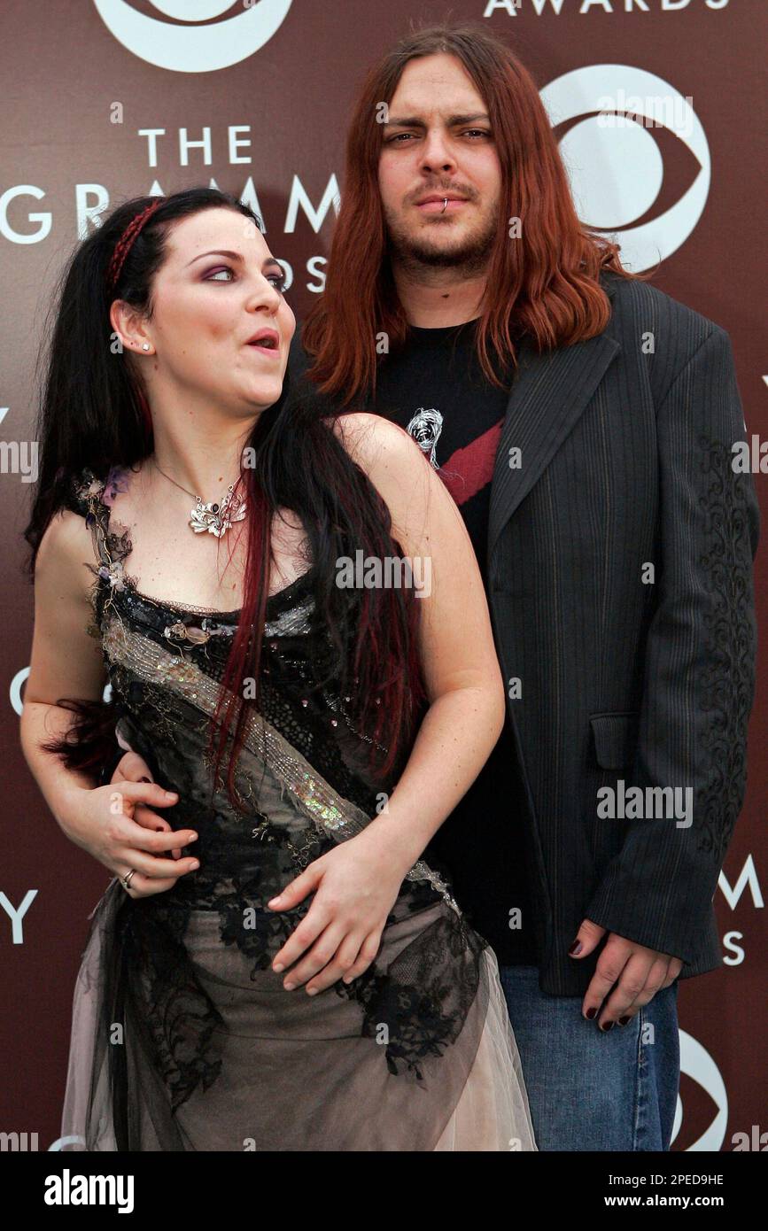 Amy Lee, lead vocalist with the nominated group Evanescence and ...