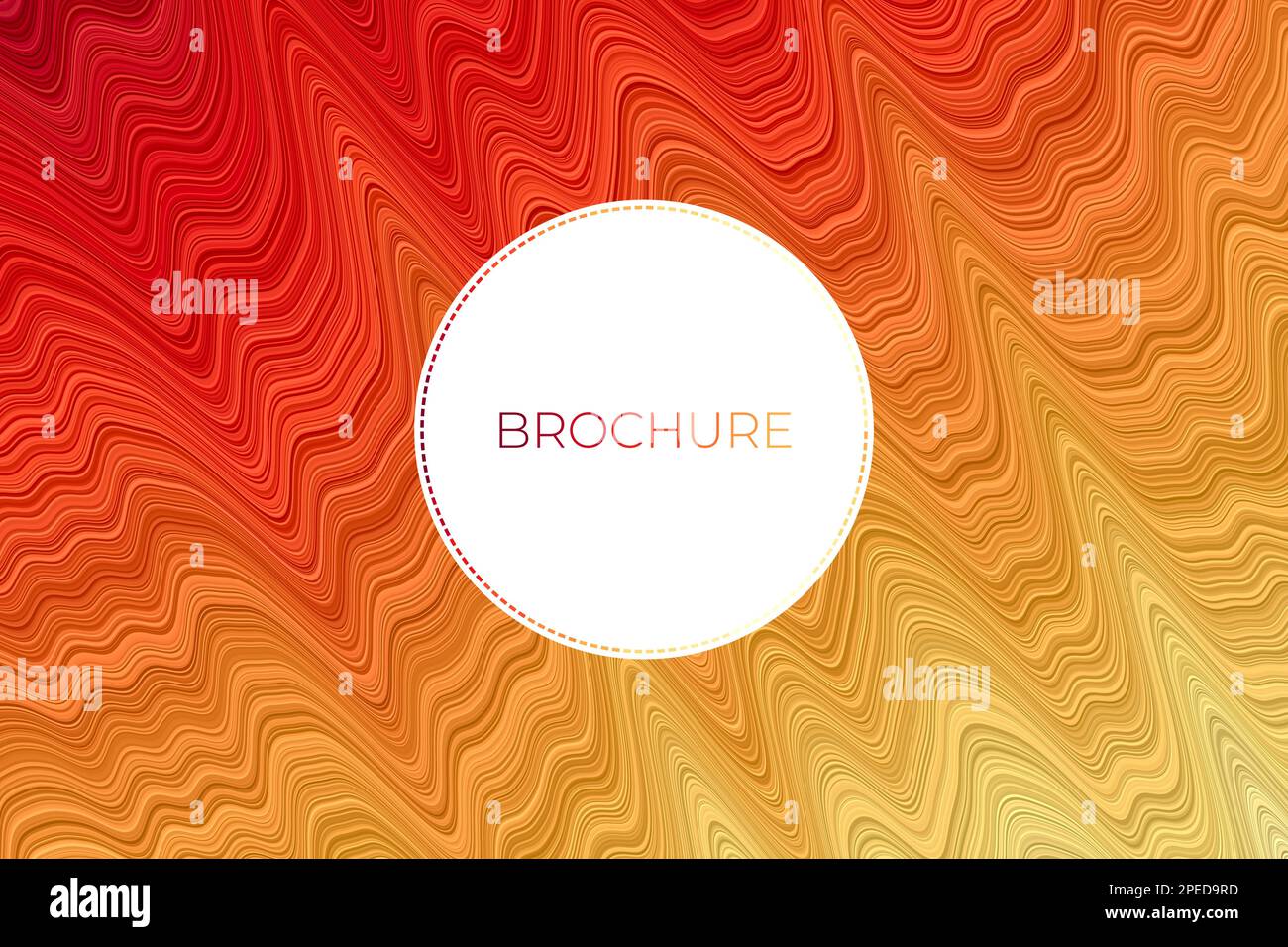 Artistic banner design. Abstract digital art in yellow, orange, and red ...