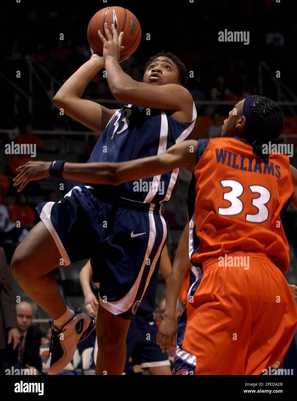 Penn State's Tanisha Wright, left, goes up for a shot past Illinois ...