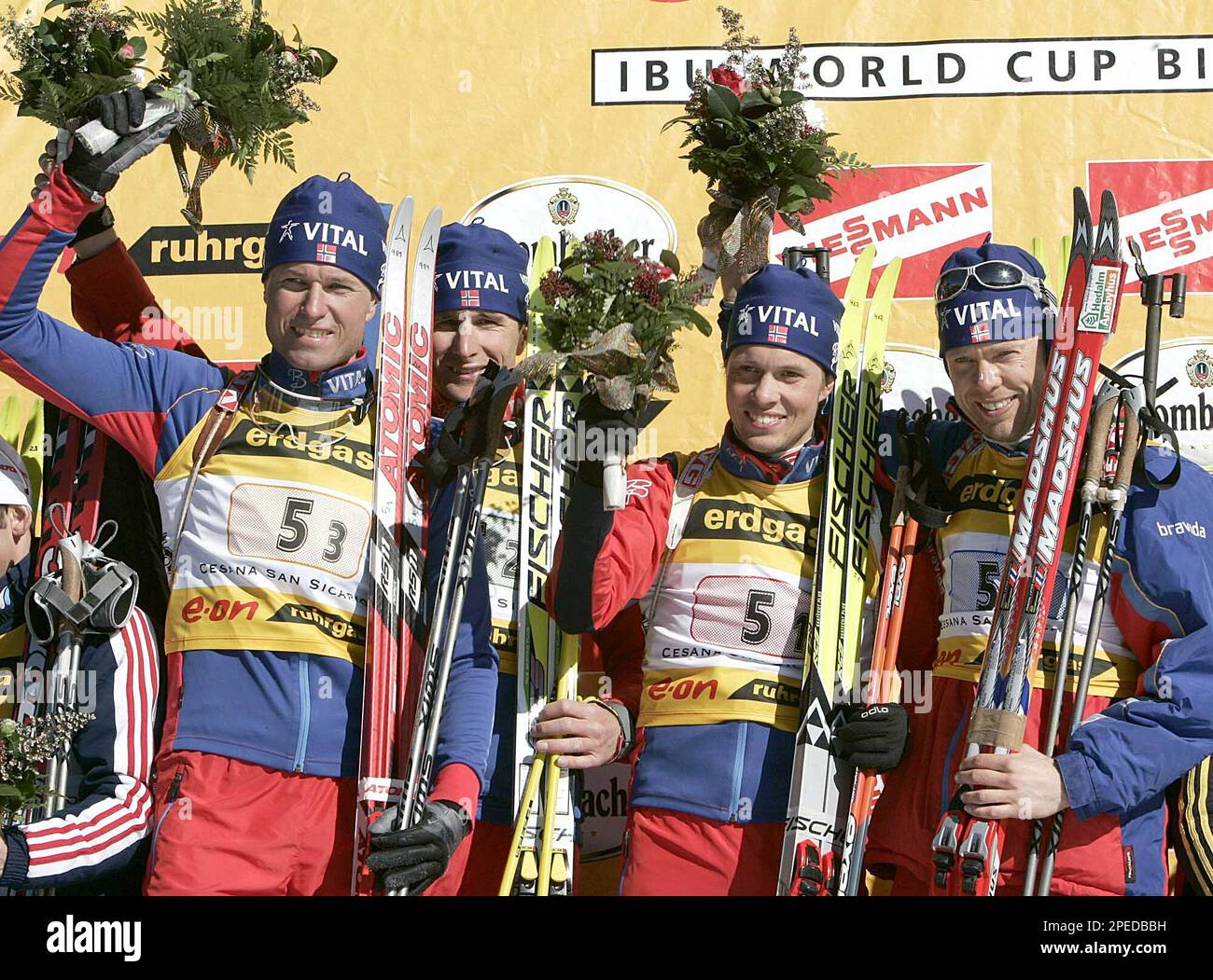 From left, Stian Eckhoff, Egil Gjelland, Frode Andresen and Halvard ...