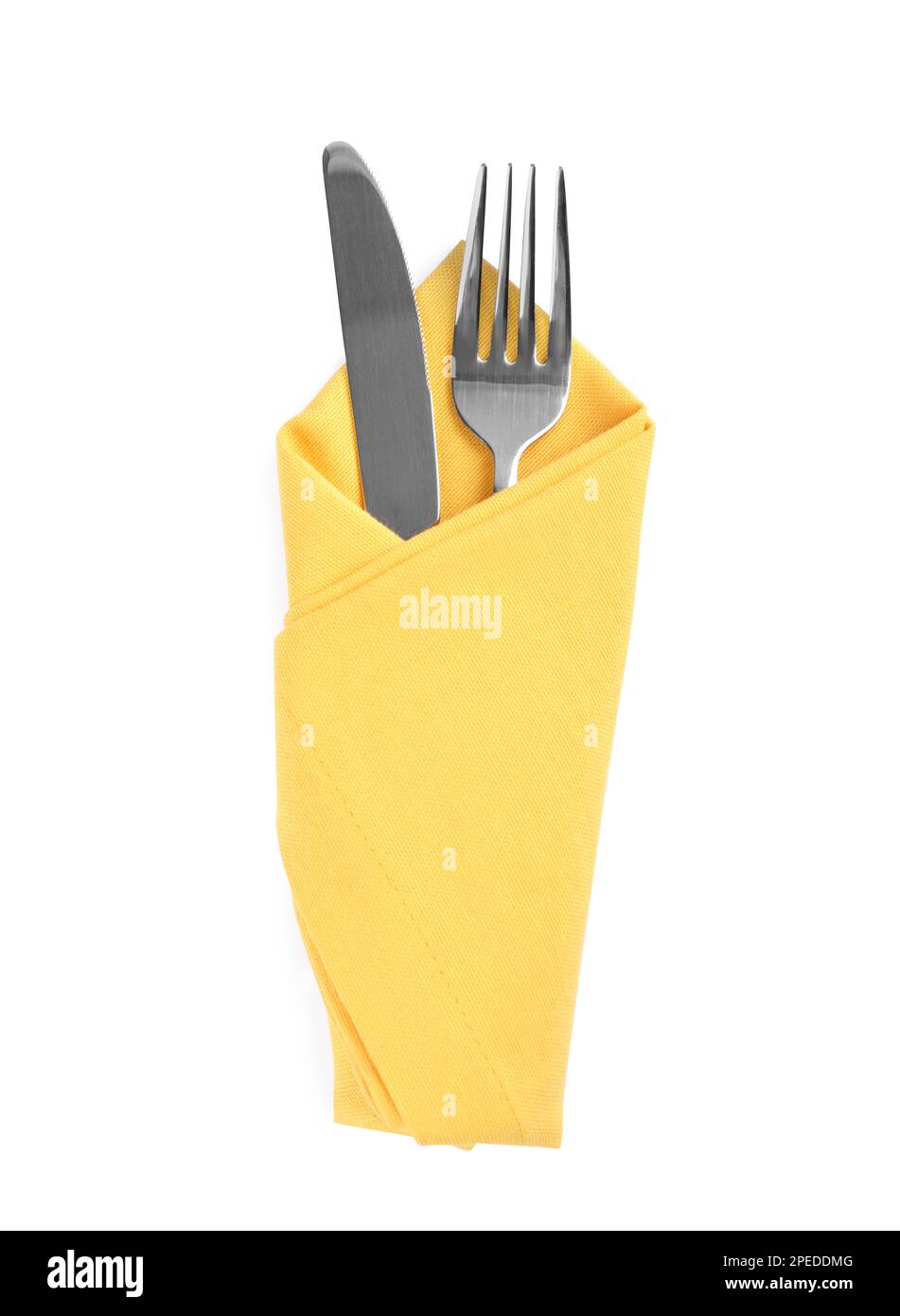 Knife fork wrapped in napkin hi-res stock photography and images - Alamy