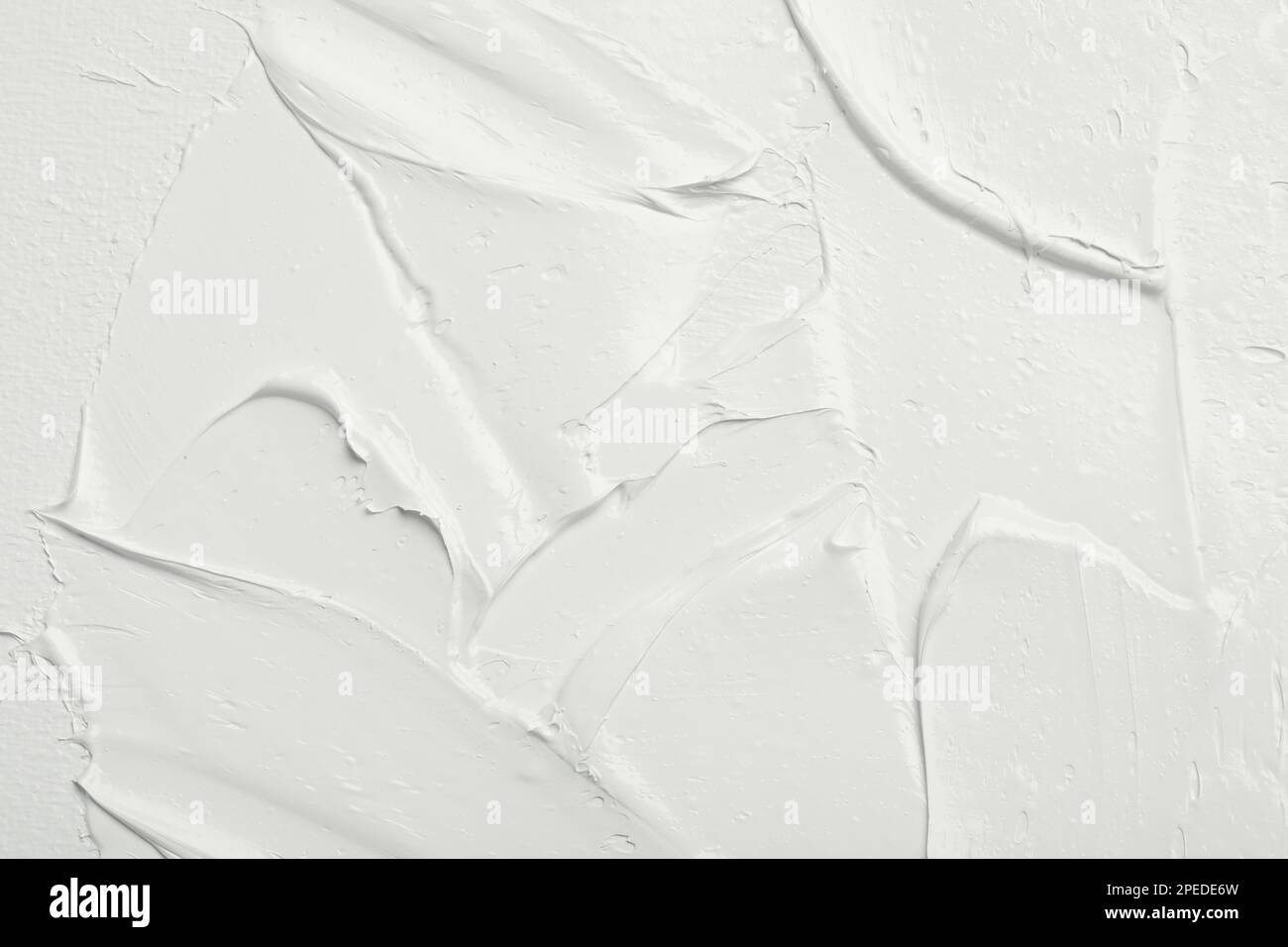 Texture of white oil paint as background, closeup Stock Photo - Alamy