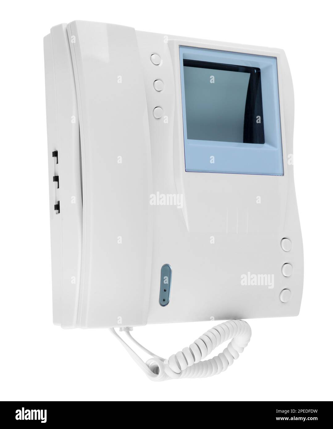 Intercom base station with handset isolated on white Stock Photo - Alamy