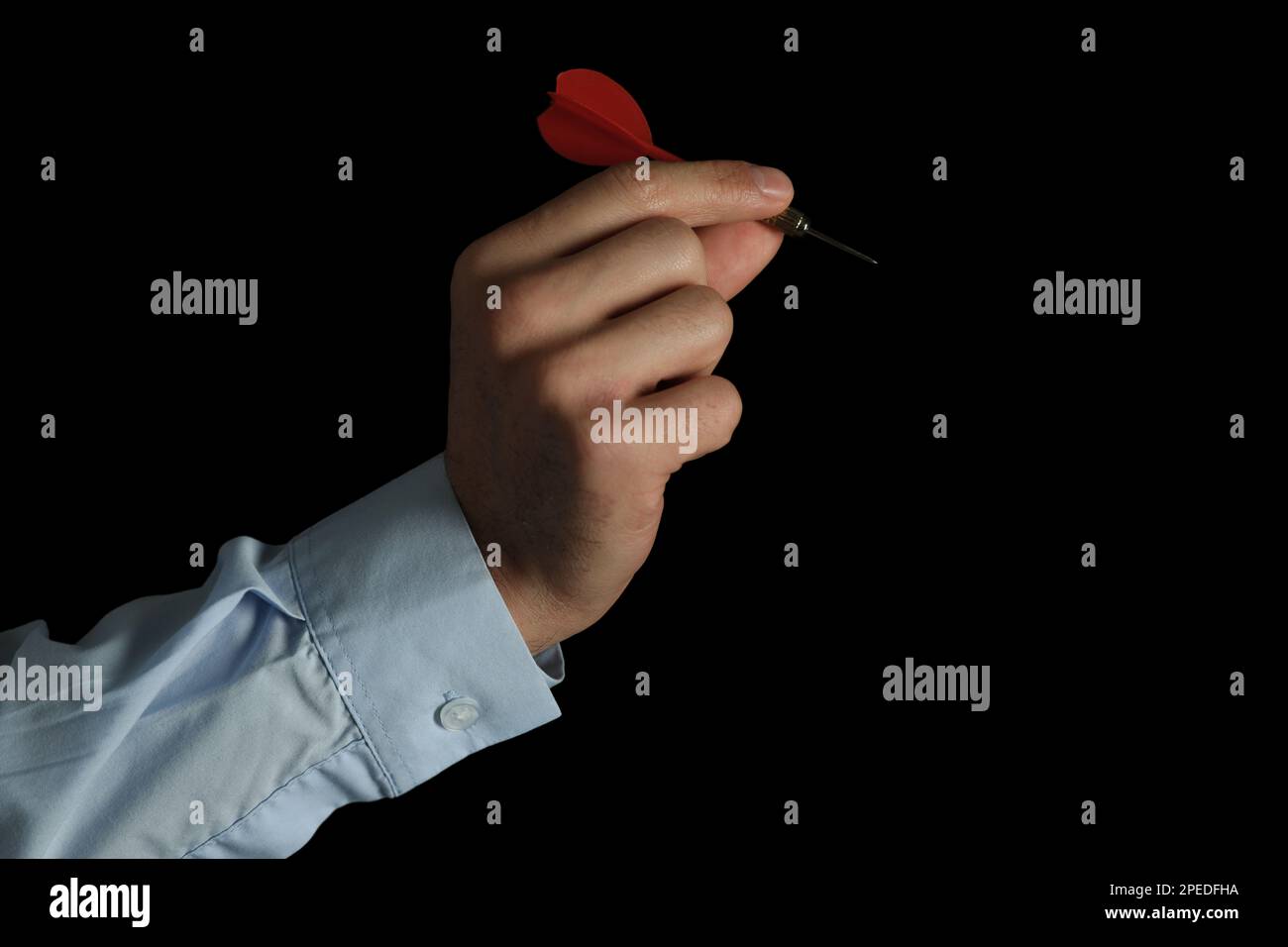 Man hand throwing dart hi-res stock photography and images - Alamy