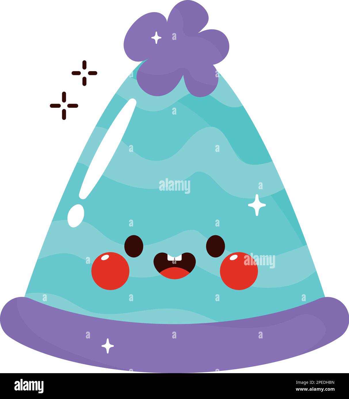 kawaii birthday hat design Stock Vector Image & Art - Alamy