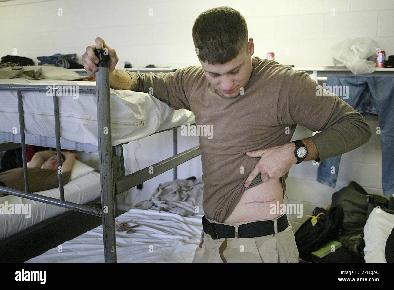 ** FILE ** Indiana National Guard Cpl. Dustin Berg, of Ferdinand, Ind ...