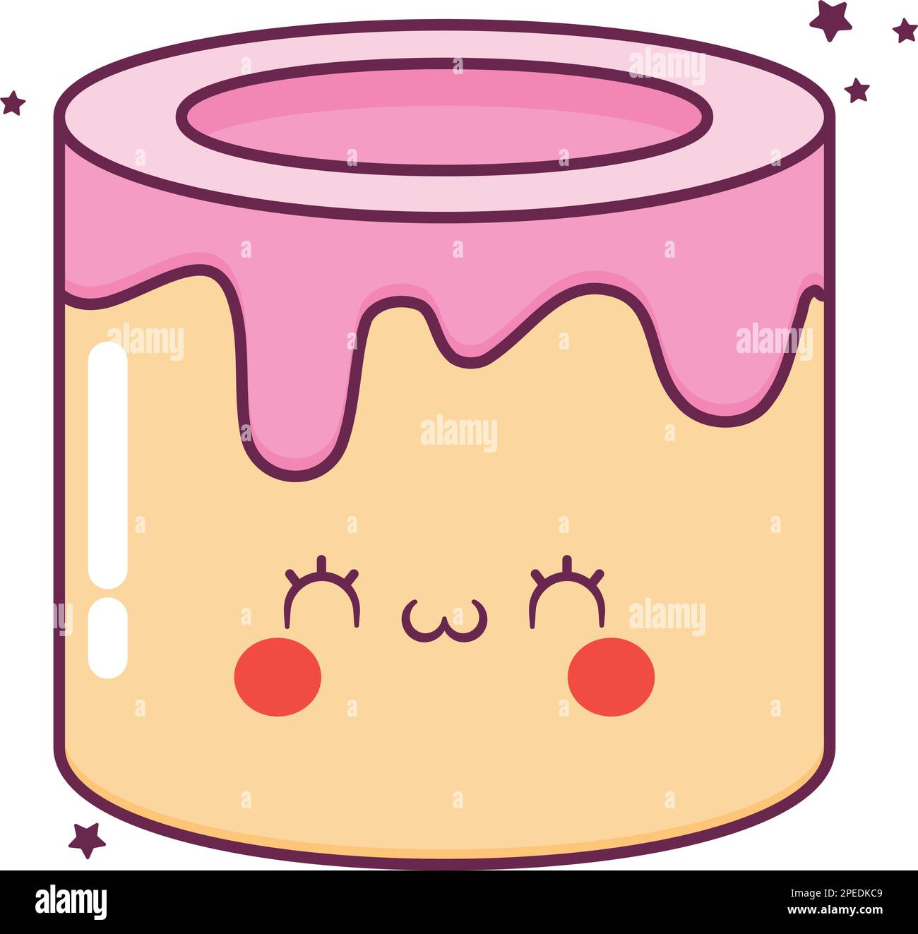 kawaii paint bucket Stock Vector Image & Art - Alamy