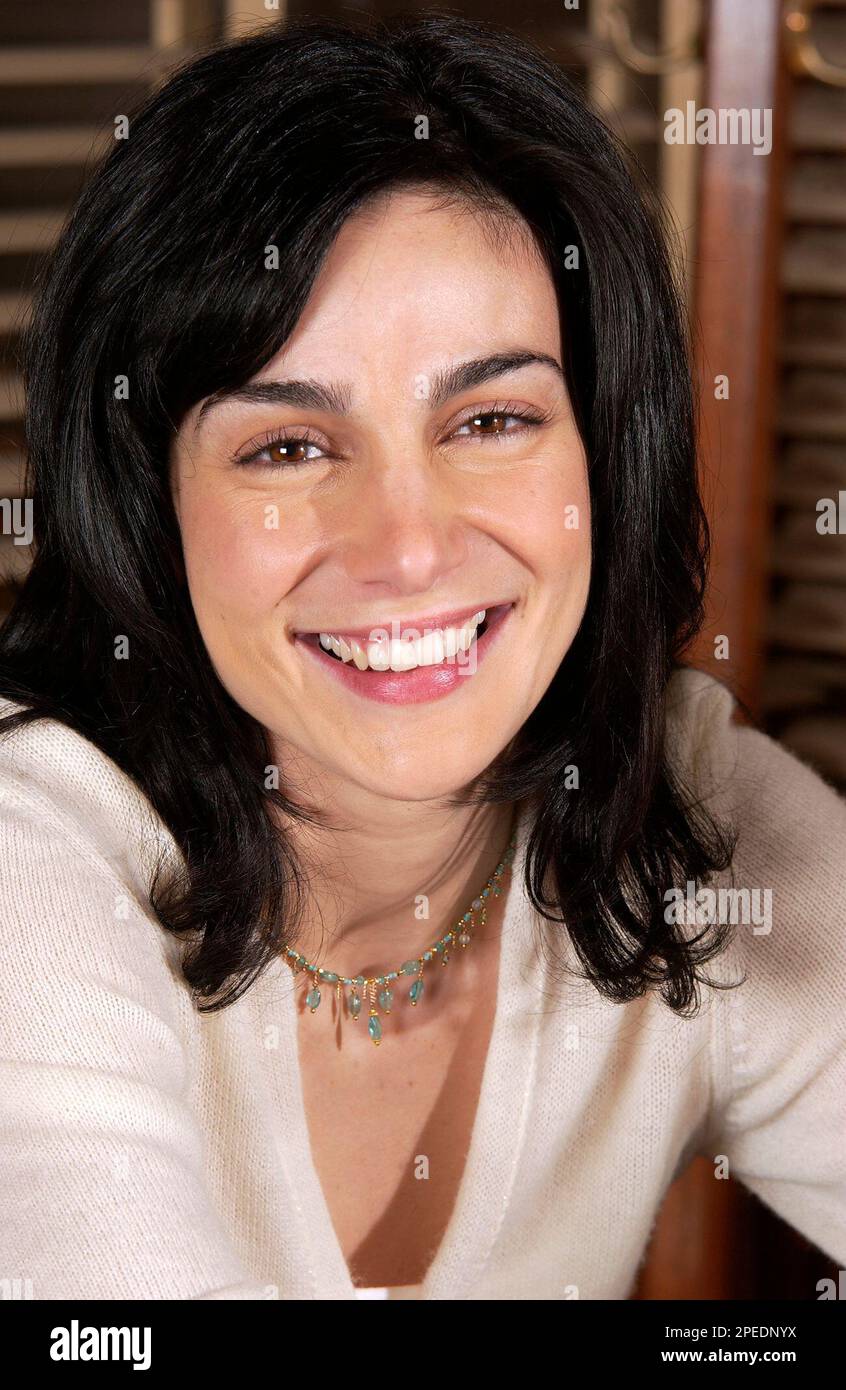 Actress Annie Parisse poses on the set of "Law & Order" in New York ...