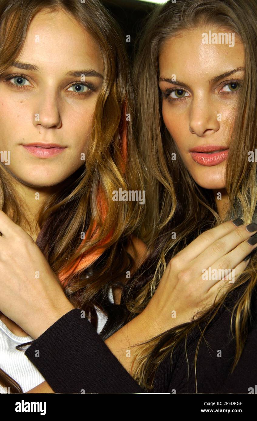 Backstage during the Gary Graham Fall 2005 Collection, held at Angel ...