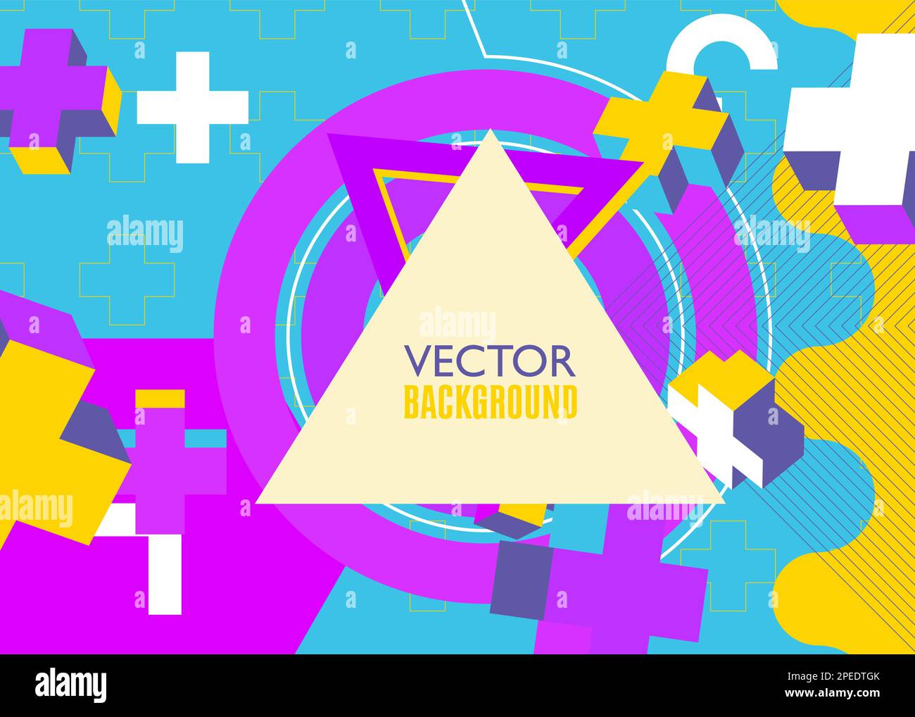 Geometrical retro elements theme Background. Vintage Minimal geometric ...