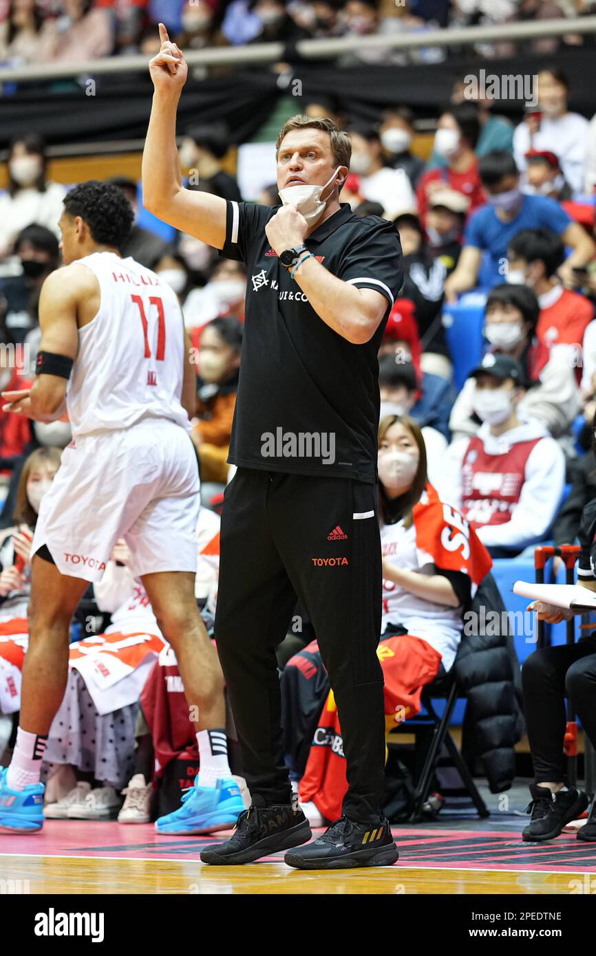 Komazawa Olympic Park Gymnasium, Tokyo, Japan. 15th Mar, 2023. Dainius ...