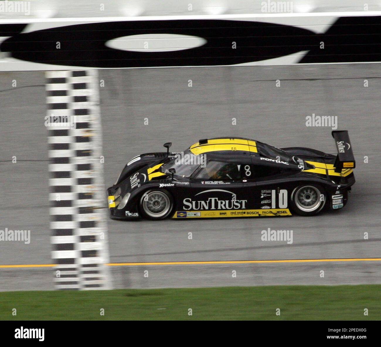 The number 10 Pontiac Riley with Italian driver Max Angelelli at the ...