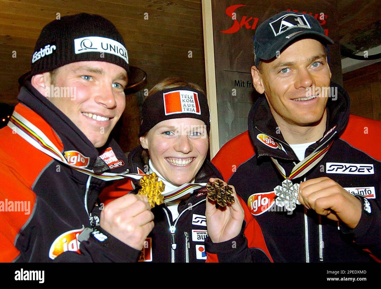 Die oesterreichischen Medaillentraeger der laufenden Schi WM Benjamin ...