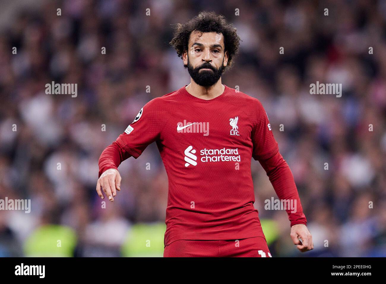 Madrid, Spain. 15th Mar, 2023. Mohamed Salah of Liverpool FC seen ...