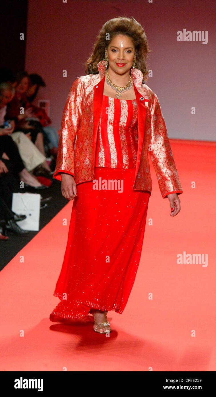 Actress Phylicia Rashad models a dress by Alia Khan at the 2005 Red ...