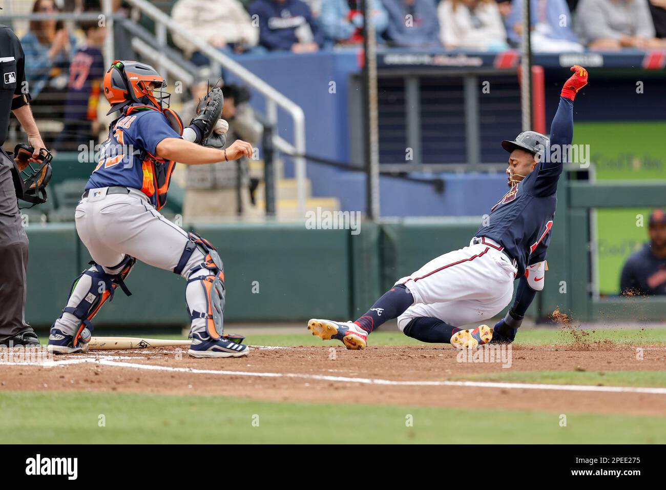 March 15, 2023, North Port FL USA; Houston Astros catcher Cesar Salazar ...