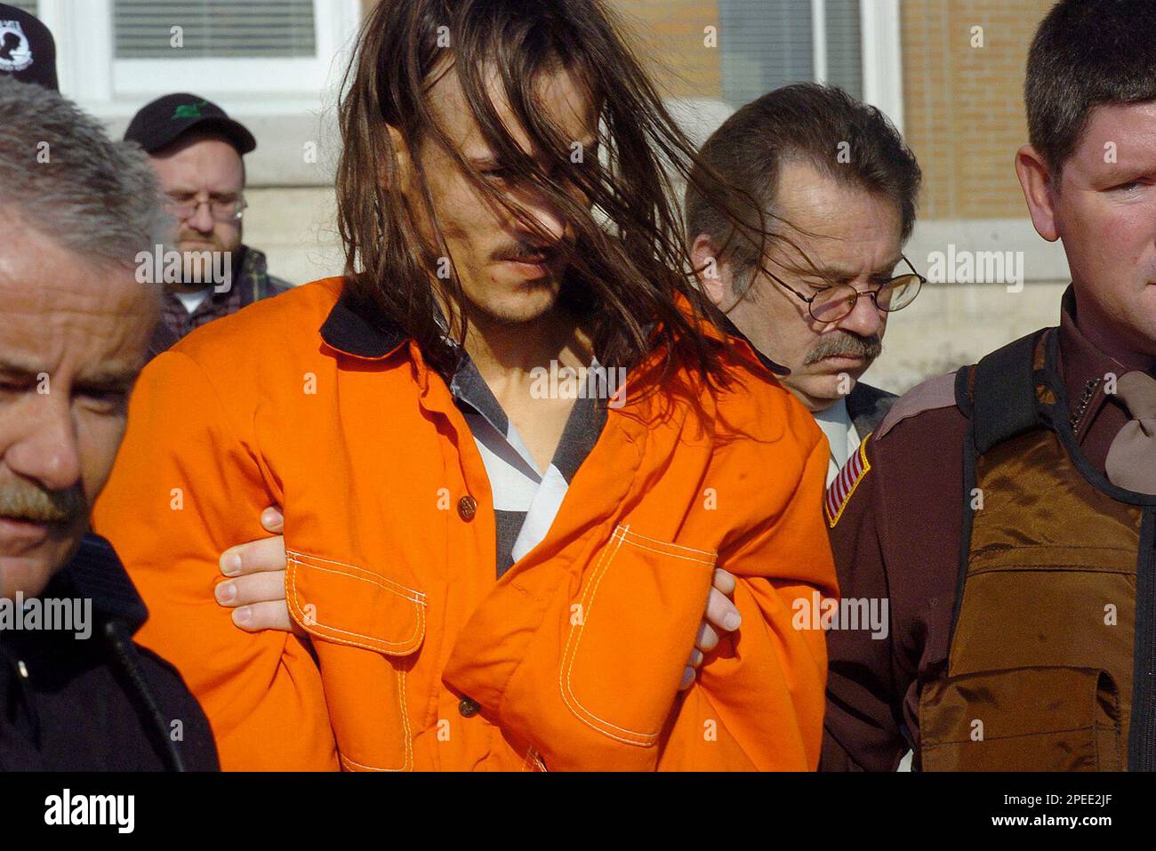 Jackson County Jail Commander Marc Lahrman. left, and officer Tom ...