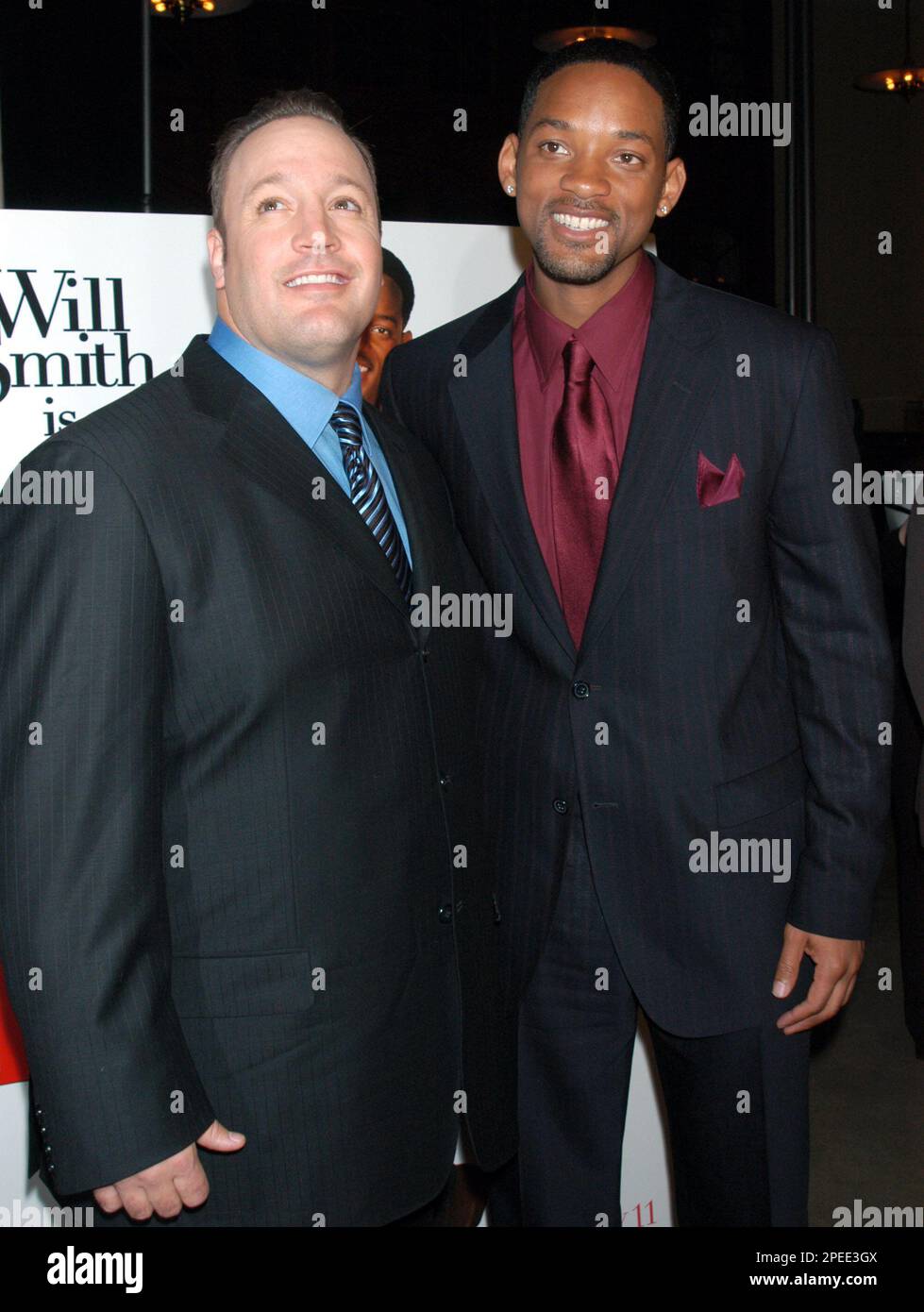 Will Smith and Kevin James of the movie "Hitch" pose for a photo at the ...