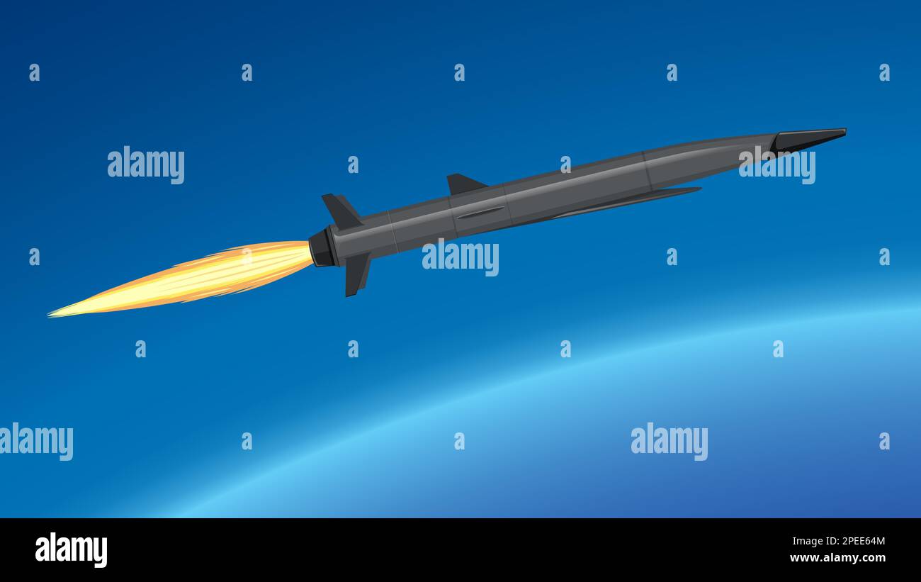 Space launch system flying Stock Vector Images - Alamy