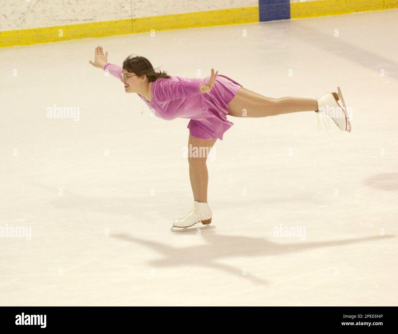 Jennifer Morrow glides through her routine during the preliminary ...