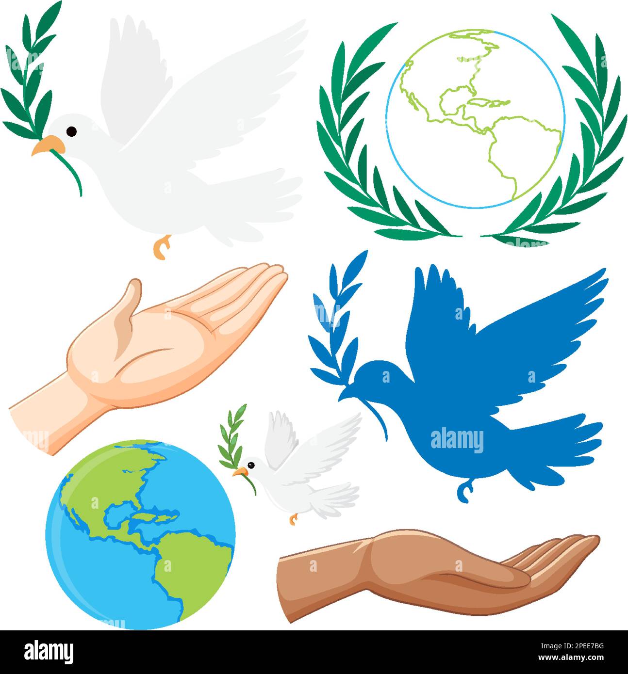 Mix set of freedom bird illustration Stock Vector Image & Art - Alamy