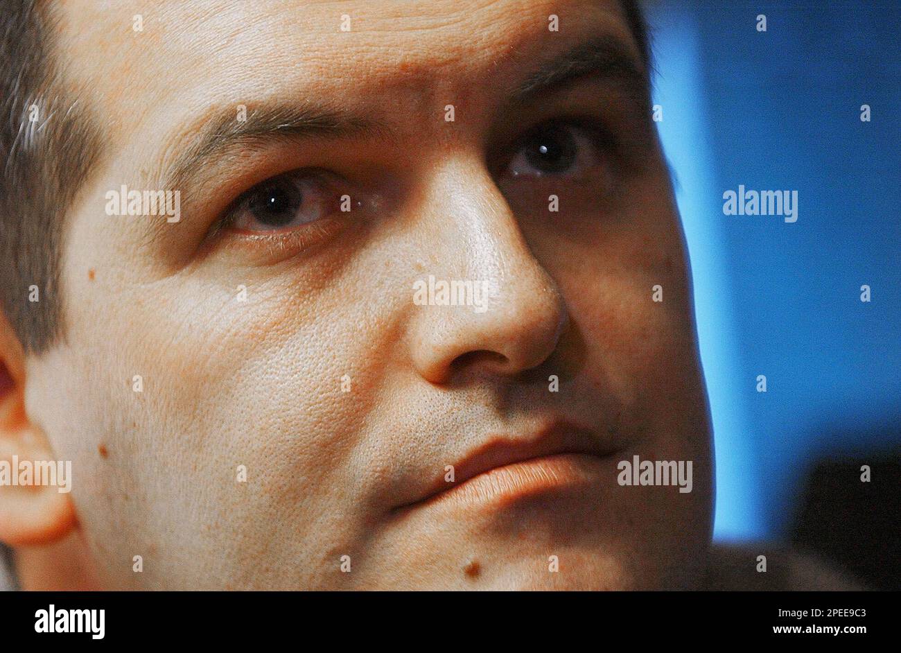 Gianpaolo Mattei looks on during a press conference at Luciano Randazzo ...