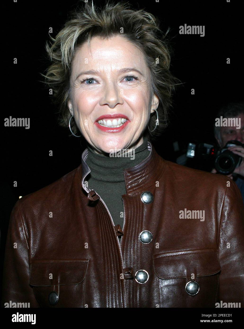 Actress Annette Bening arrives on the red carpet to receive the ...