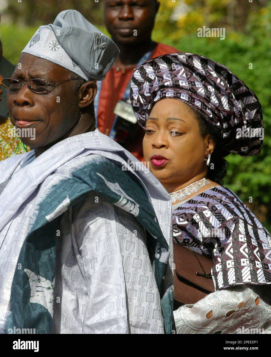 Nigerian President and current AU Chairman Olusegun Obasanjo together ...