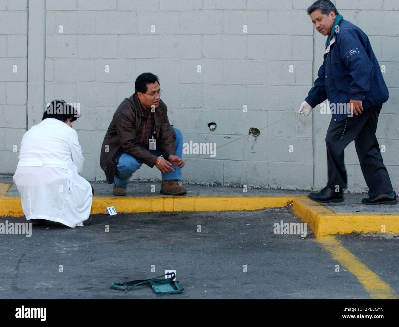 Mexico's investigators work where a homemade bomb exploded in a ...