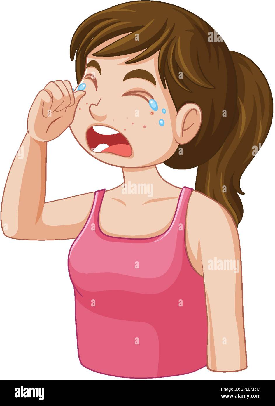 Girl crying teenager Cut Out Stock Images & Pictures - Alamy