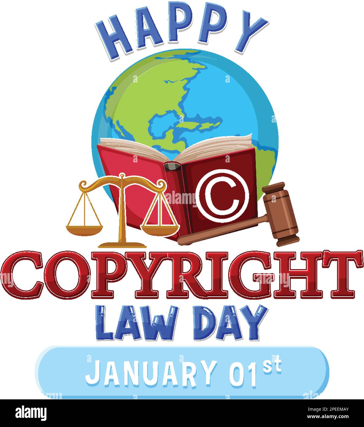 Copyright law day banner design illustration Stock Vector Image & Art ...