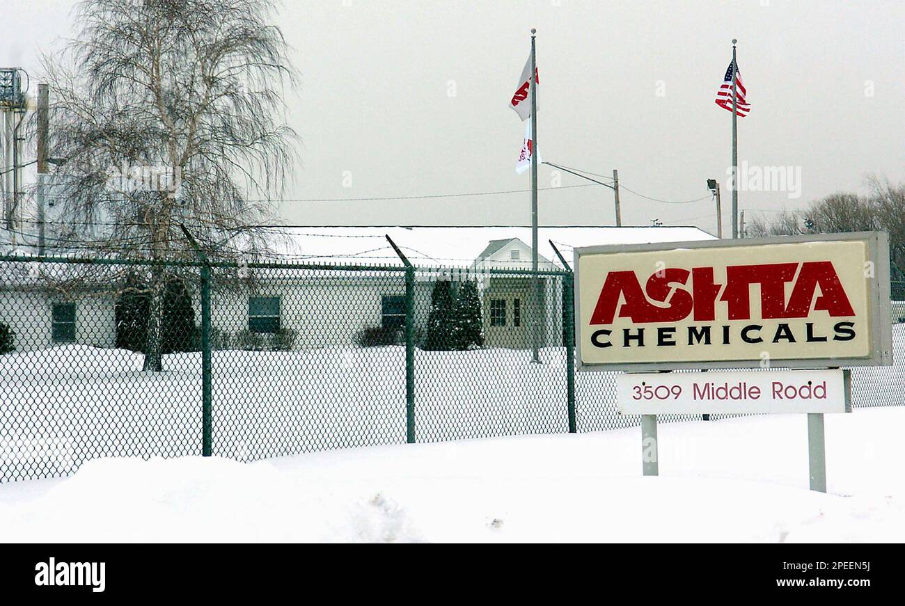 The ASHTA chemicals plant, pictured Jan. 24, 2005, is one of nine ...