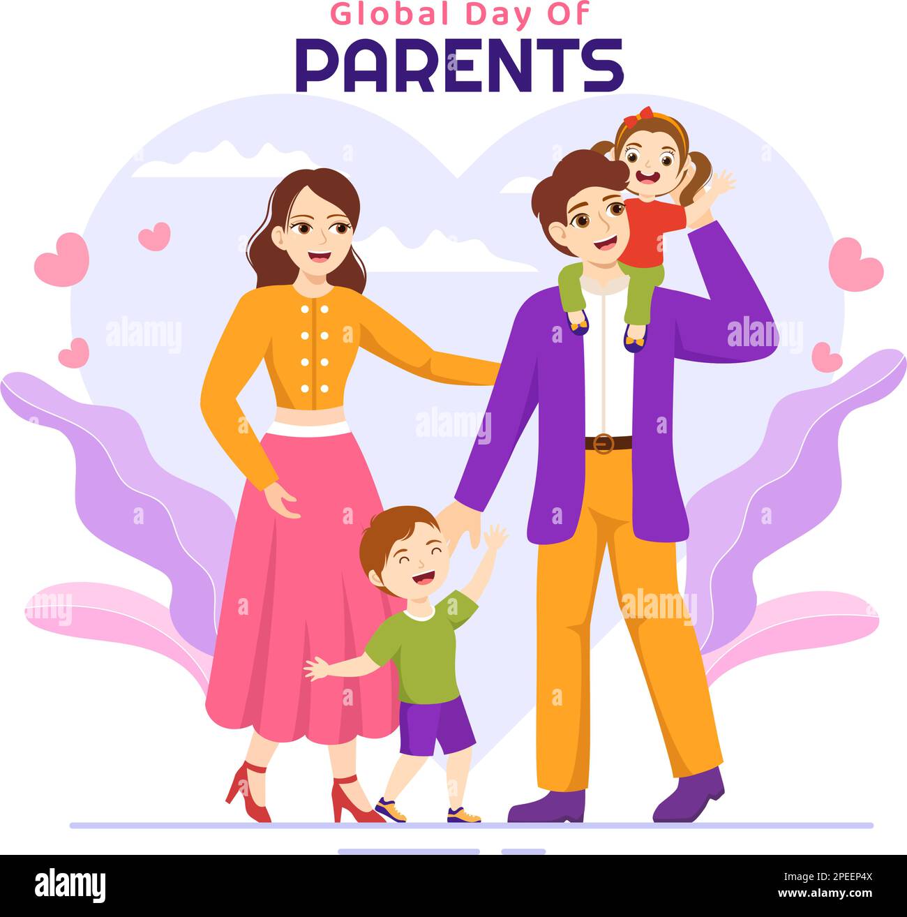 Global Day of Parents Illustration with Importance of Being a ...