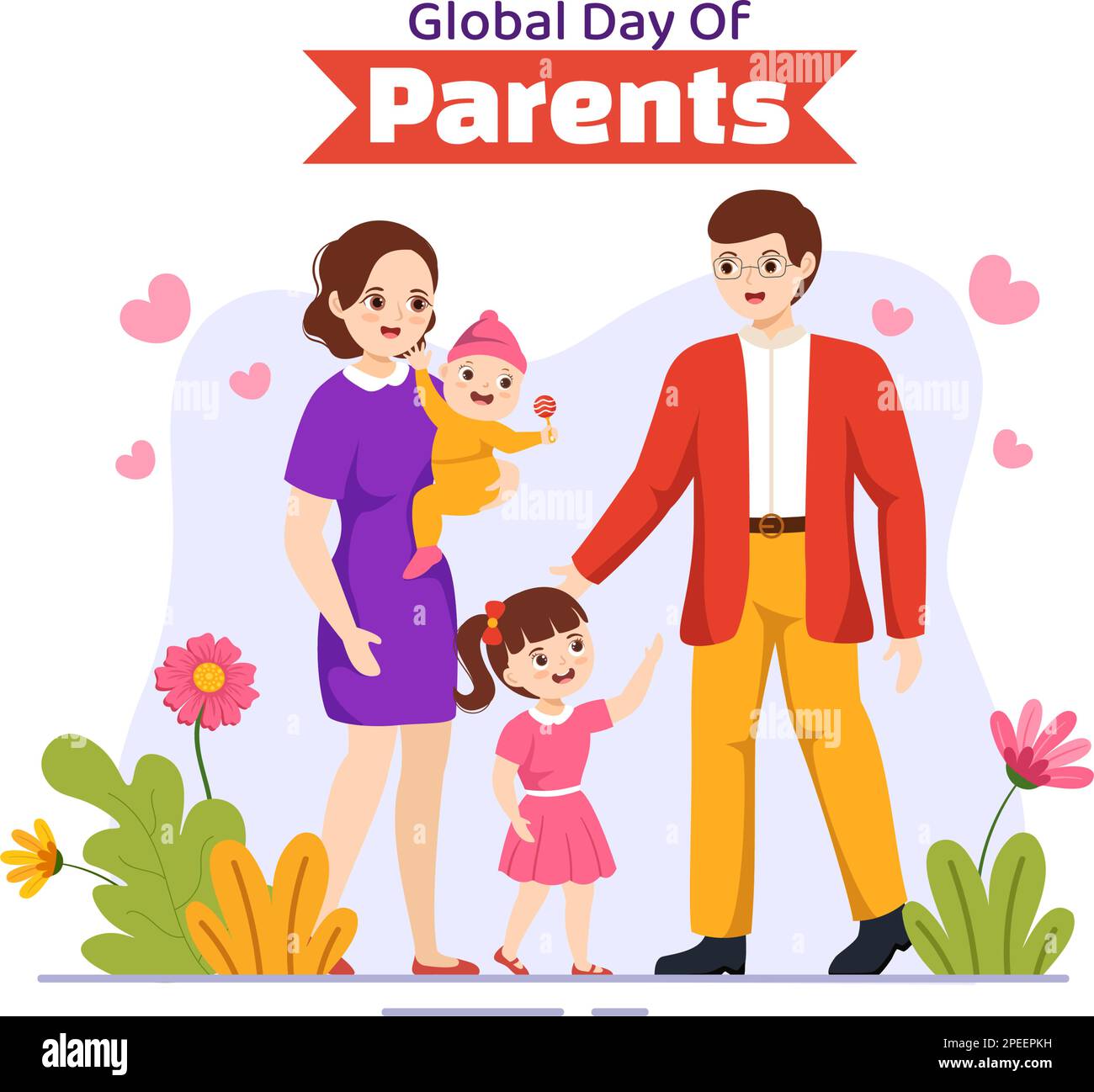 Global Day of Parents Illustration with Importance of Being a ...