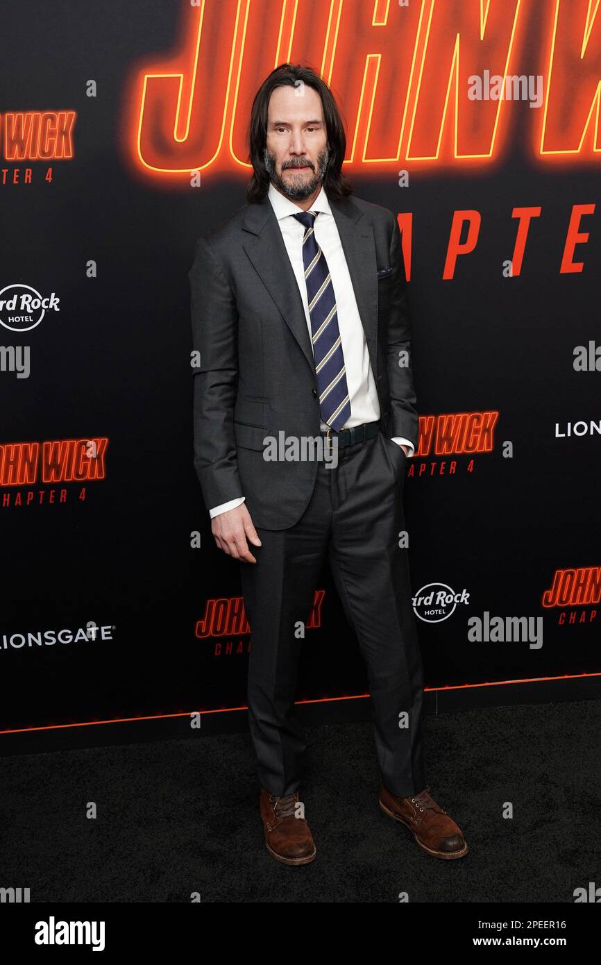 New York, NY, USA. 15th Mar, 2023. Keanu Reeves at arrivals for JOHN ...