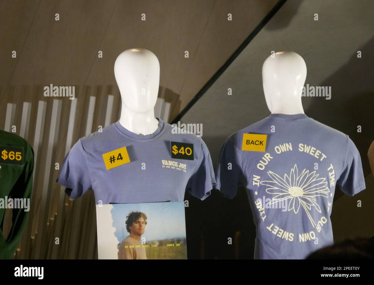 Inglewood, California, USA 11th March 2023 Vance Joy Concert Merch on ...